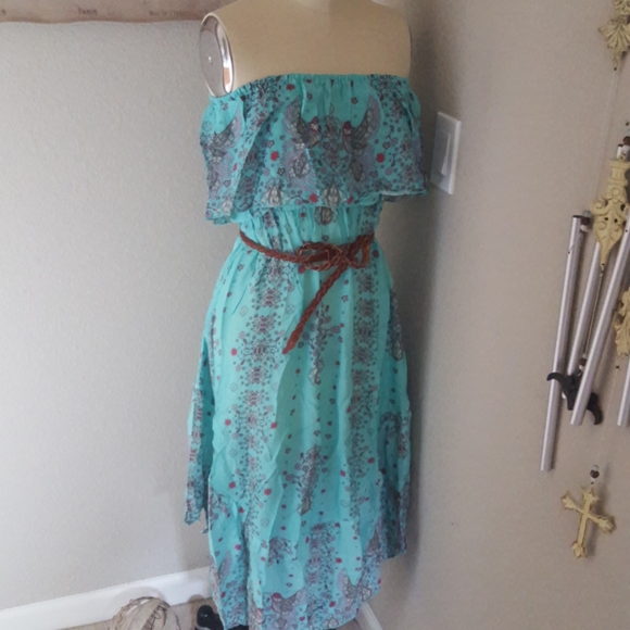 barefoot bohemian | Dresses | Nwt Barefoot Bohemian Frill Midi Dress Xs ...